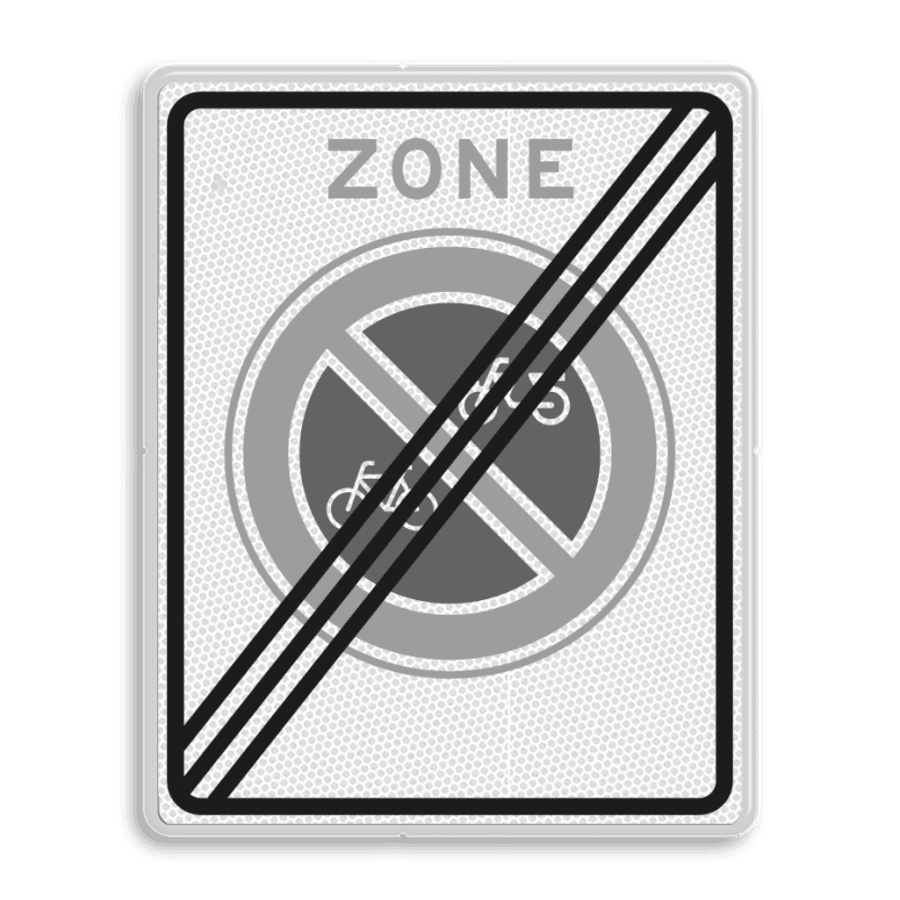 Zonebord RVV E01ze einde parkeerverbod (brom-)fietsen kopen?