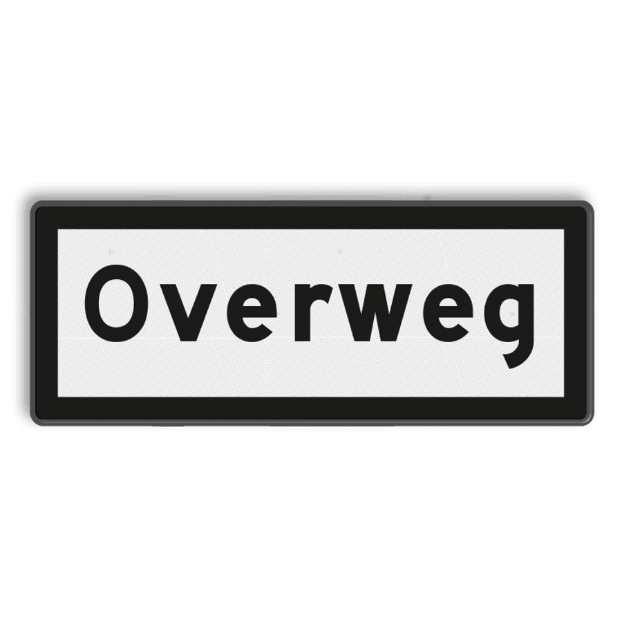 Snelheidsbord Overweg RS 324 - Spoorweg bord - 500x200mm | bestel!