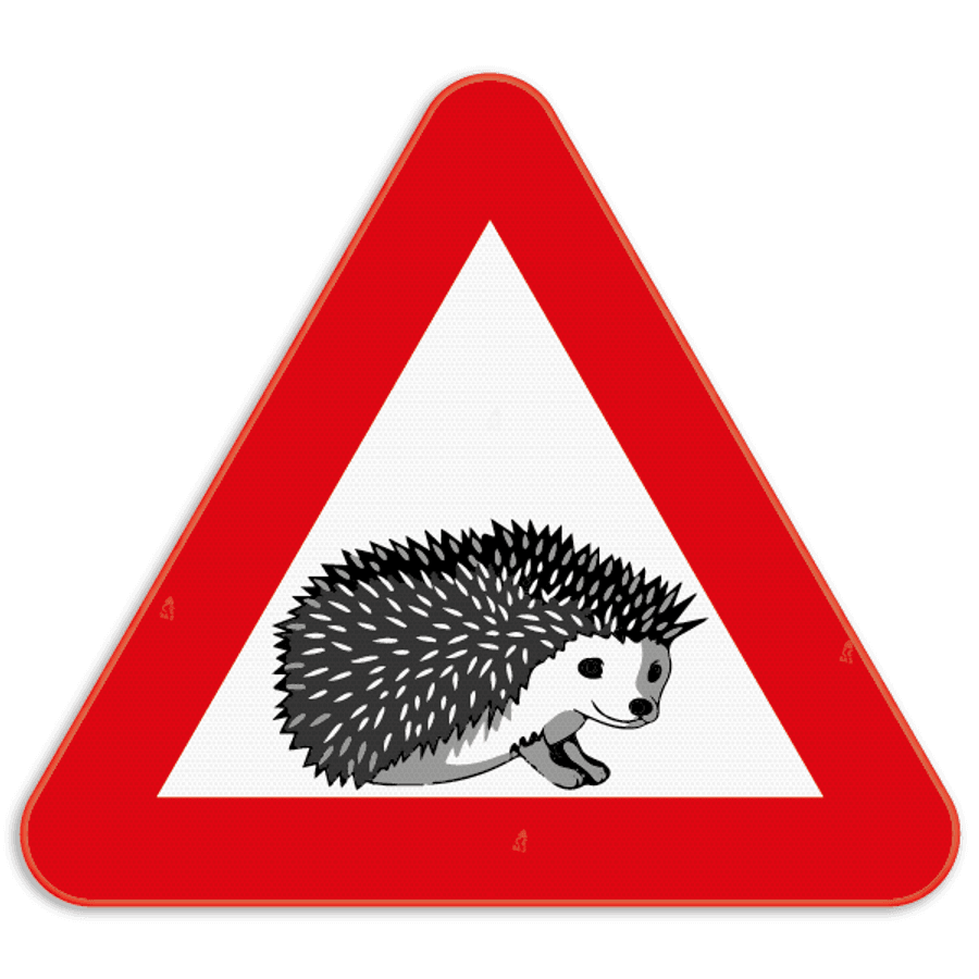 Verkeersbord let op overstekende egels Kopen? Bestel hier online!