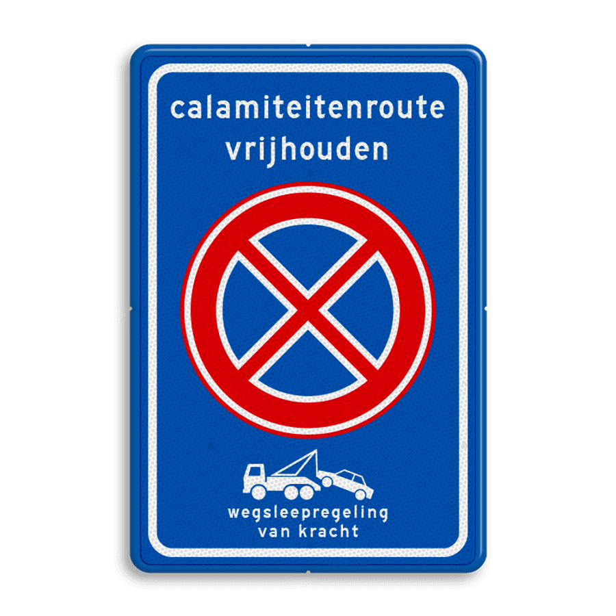 Verkeersbord RVV E02a calamiteiten route vrijhouden kopen? Bestel!