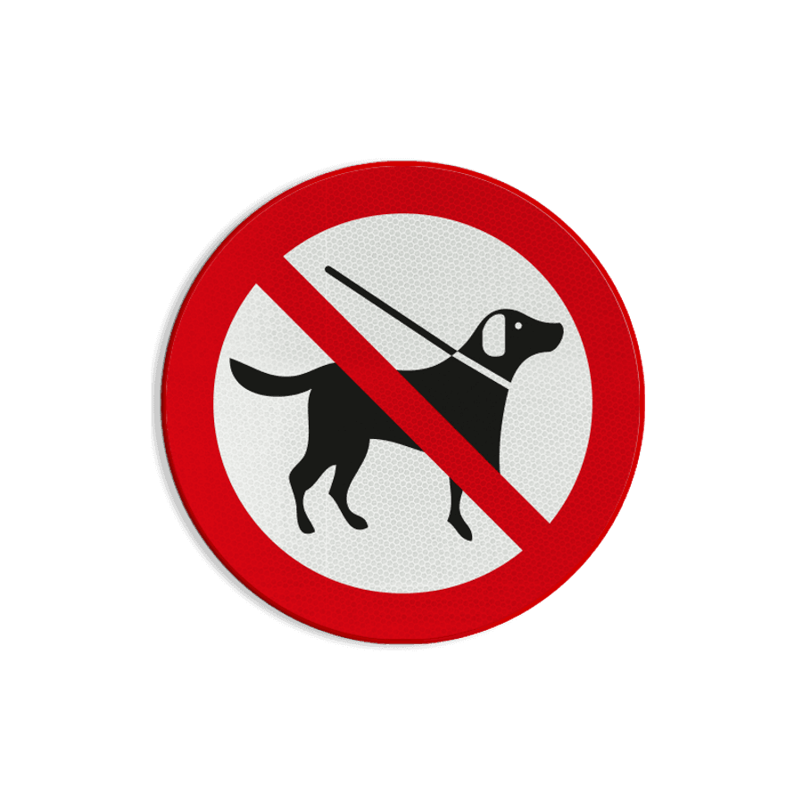 Sticker of vlak bord Pictogram honden verboden kopen? Bestel hier!