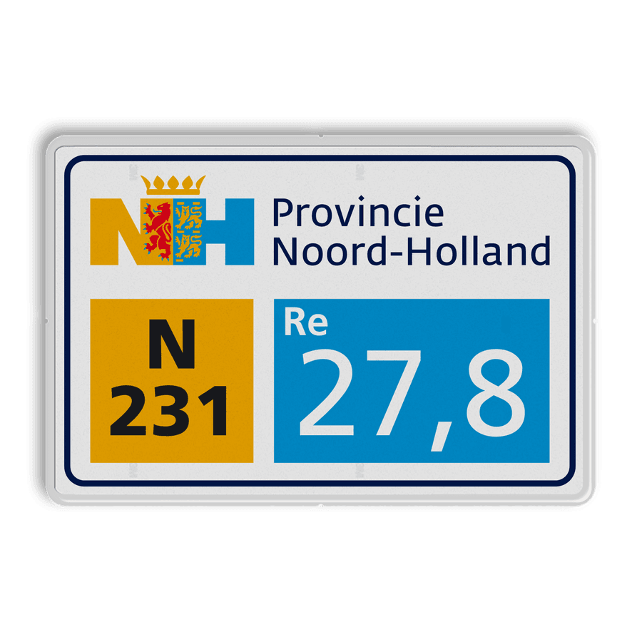 Reflecterend Hectometerbord Noord-Holland Kopen? Bestel hier online!