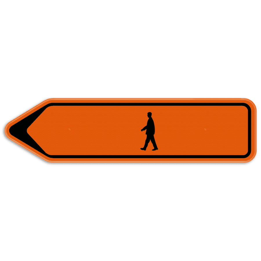 Panneau de signalisation - F41 - Pièton - Gauche - Panneaux de ...