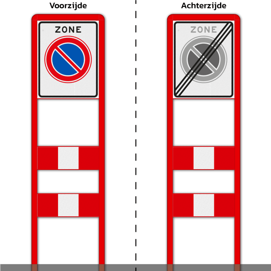 Betekenis Verkeersteken E01zb - Start parkeerverbod zone