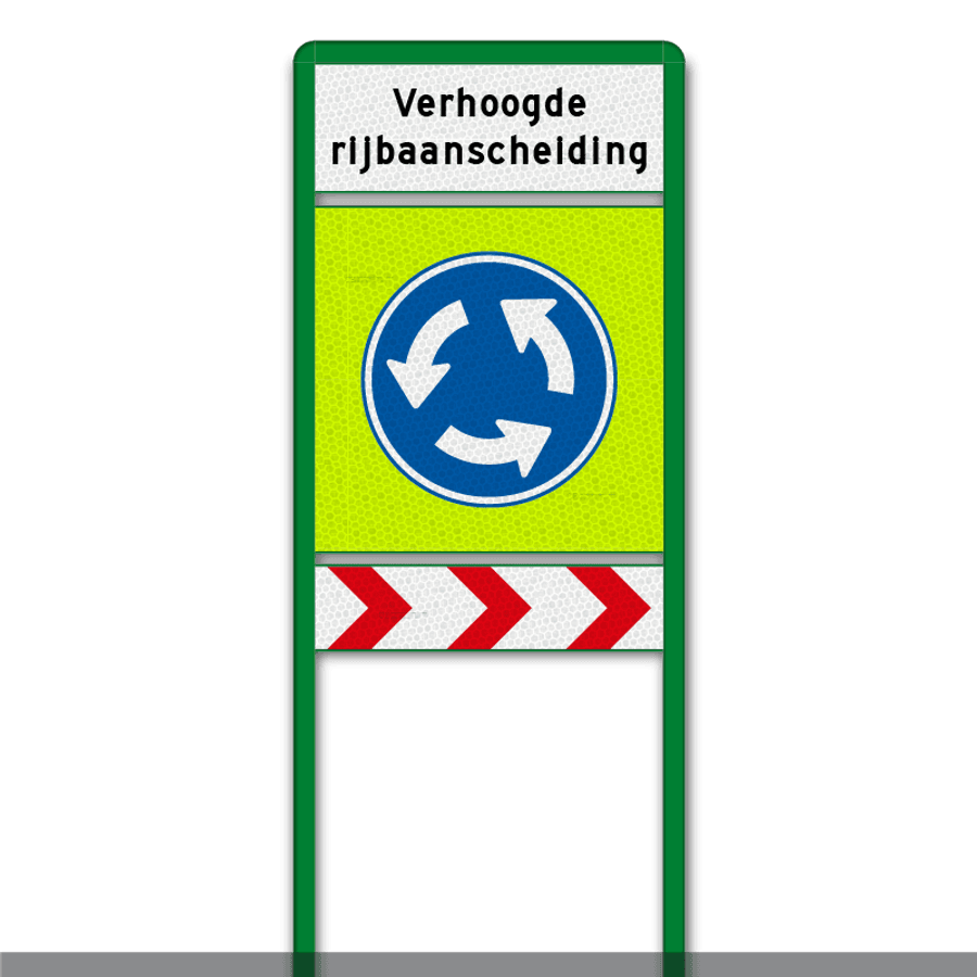 Rotondeportaal verhoogde rijbaanscheiding kopen? FLUOR | Bestel!