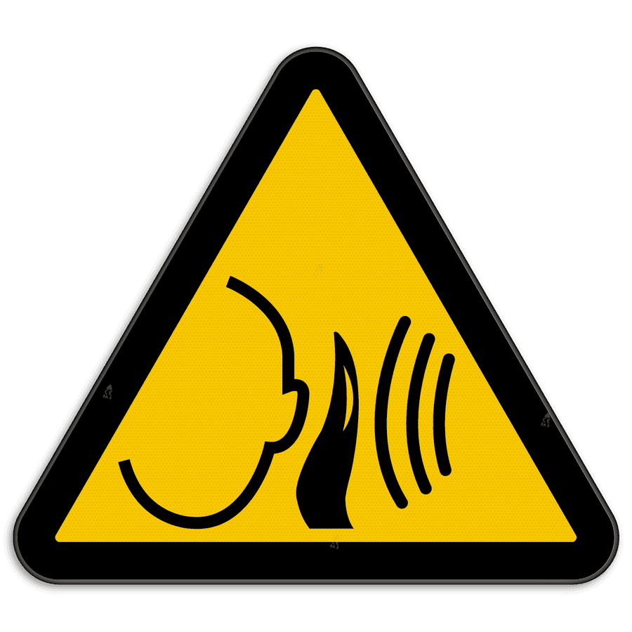 Waarschuwingsbord Gevaar voor vaak luid geluid (lawaai) nodig? - W038