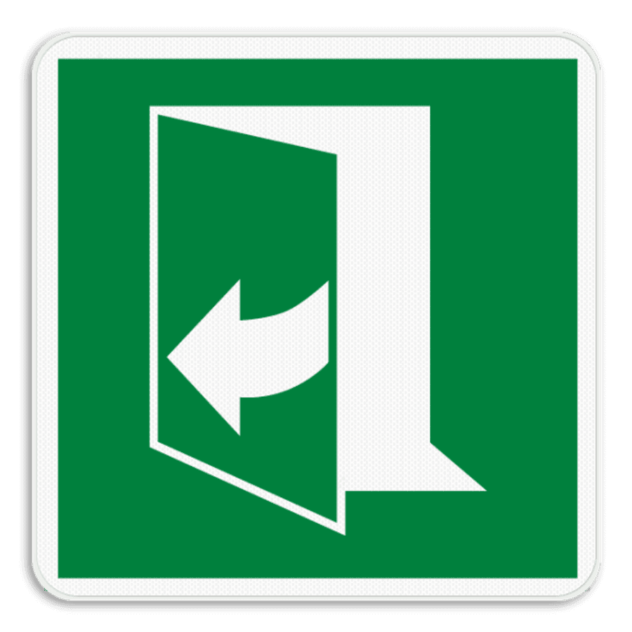 Vluchtroute bord E058 kopen? Reflecterend & Duurzaam