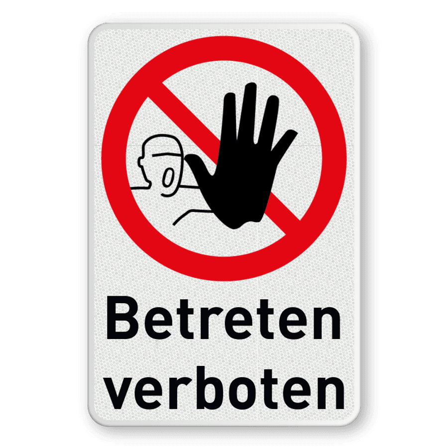 Verbotsschilder Betreten verboten kaufen? mit Text | Bestellen