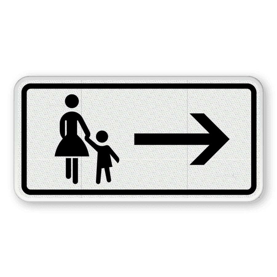 Verkehrsschild 1000-22 - Fußgänger Gehweg gegenüber benutzen ...