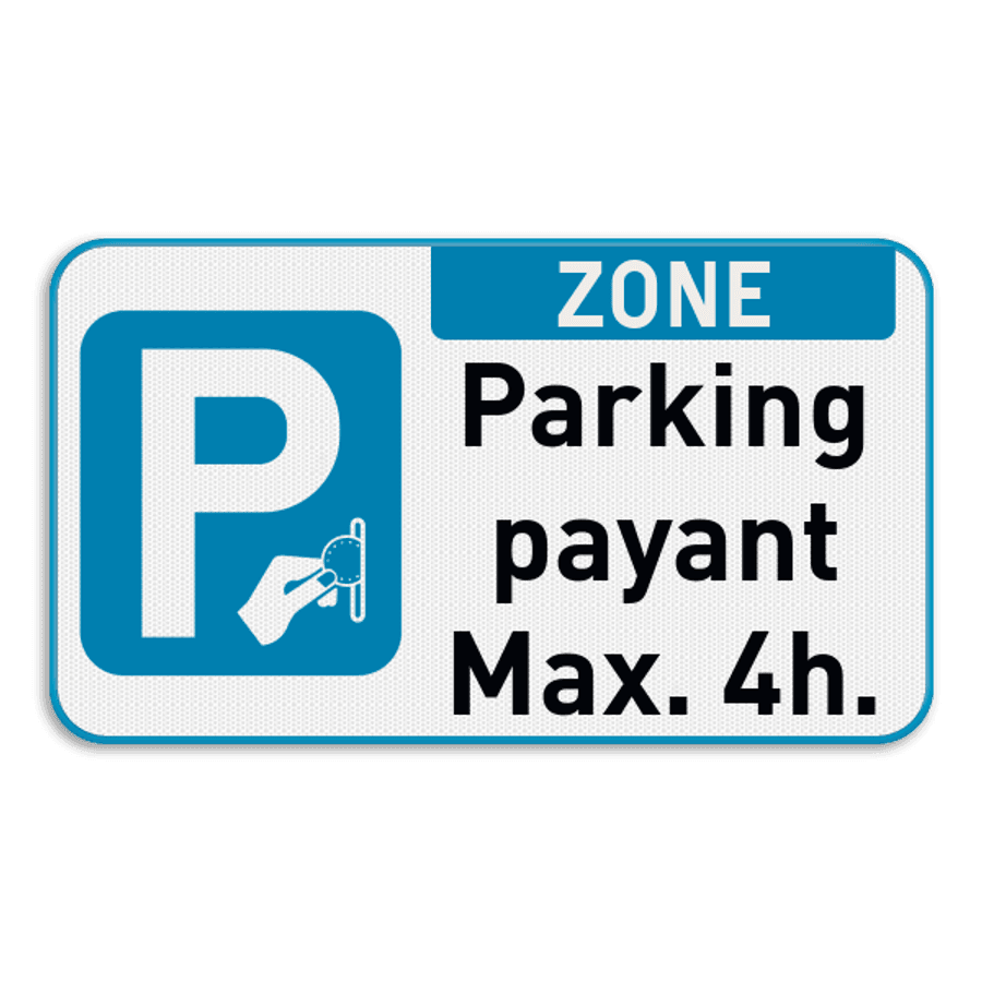 Achetez un panneau de stationnement - zone payante