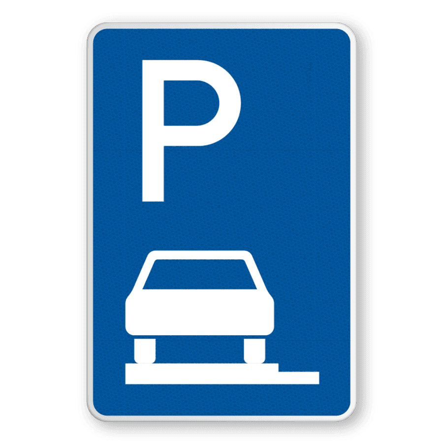 Verkehrszeichen Parken ganz auf Gehwegen kaufen? | Gehweg links