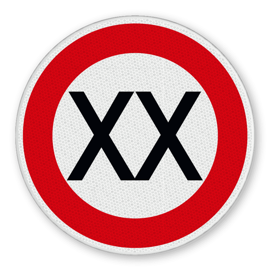 Verkehrsschild Zulässige Höchstgeschwindigkeit kaufen?