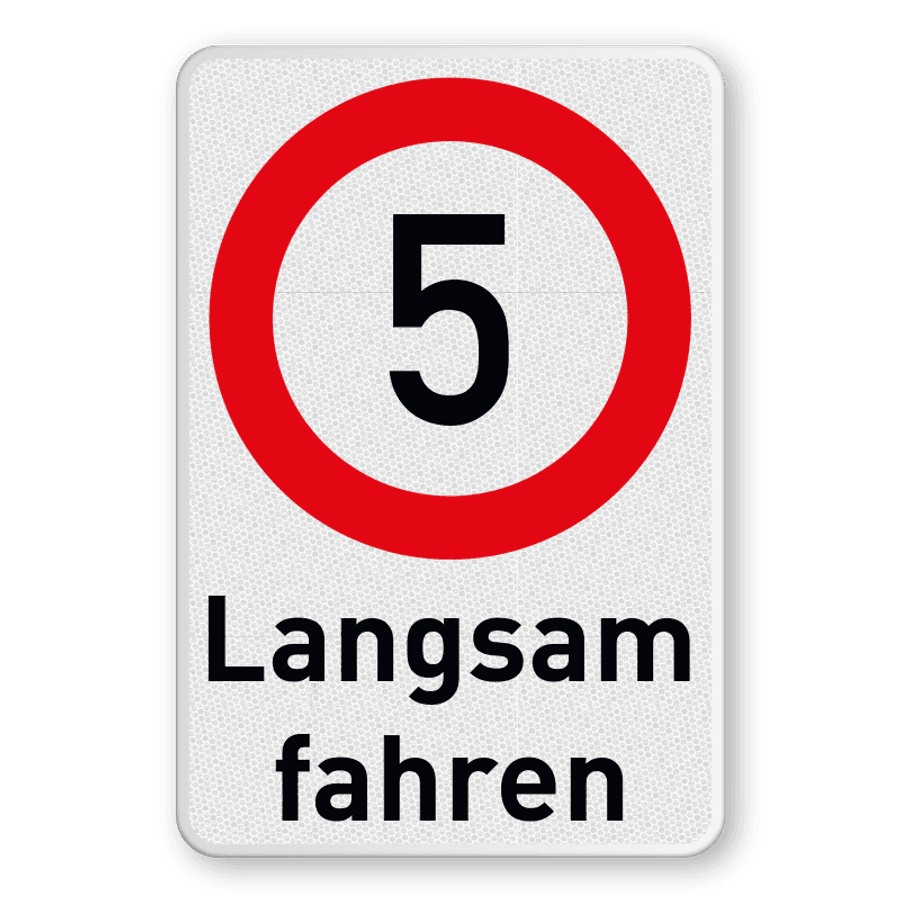 Langsam fahren schild reflektierend online kaufen