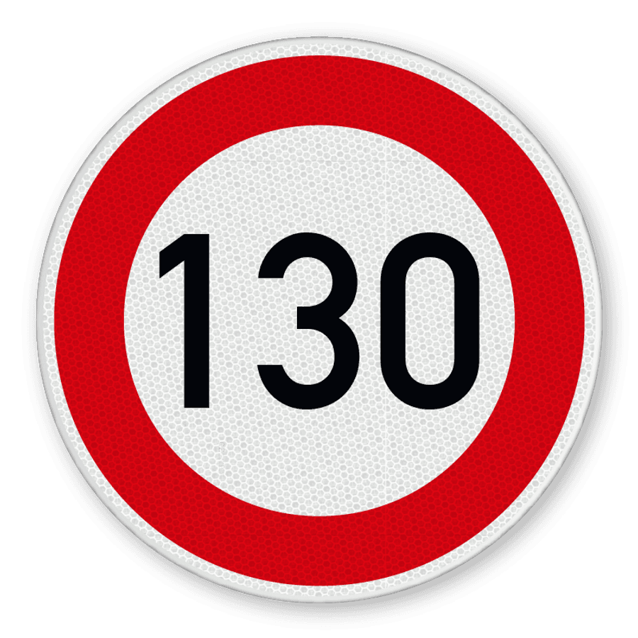 Verkehrsschild Zulässige Höchstgeschwindigkeit 130 km/h kaufen?