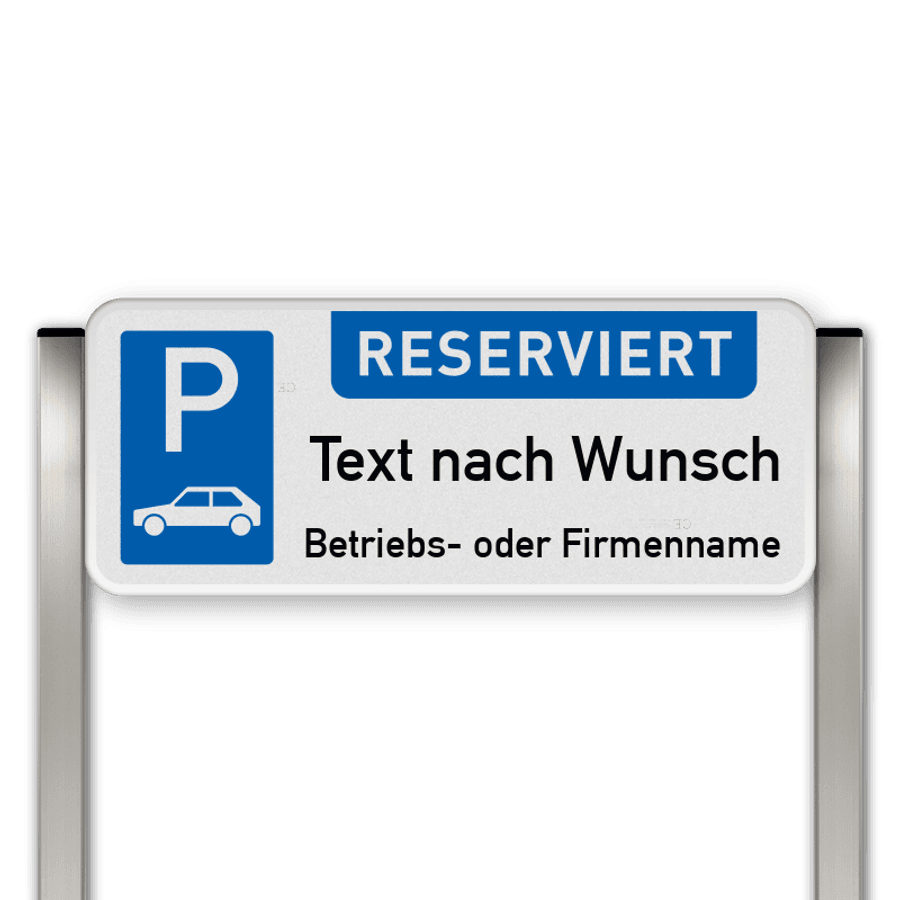 Parkplatz mit Text nach Wunsch kaufen? Mit Firmenname | Bestellen!