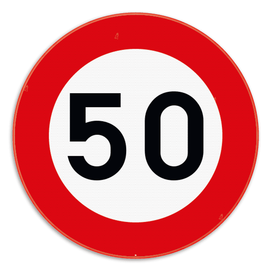 Panneau de signalisation C43 - Vitesse maximale 50 km/h - Panneaux ...
