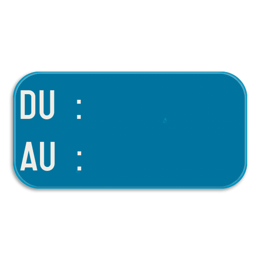 Panneau SB250 G type VIId - Additionnel d'arrêt et stationnement