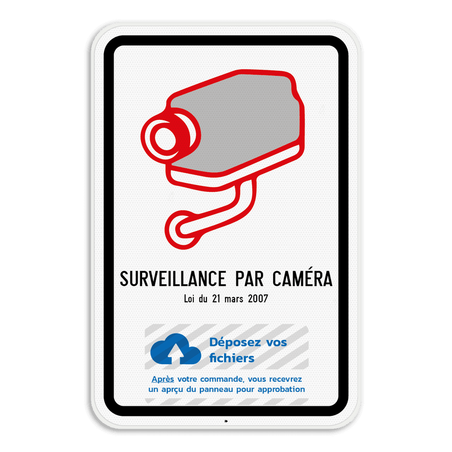 Surveillance par caméra Belge - Loi du 21 mars 2007 - Logo personnalisé ...