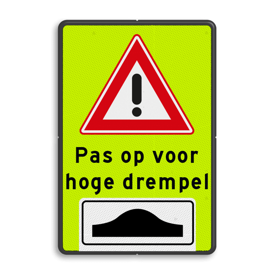 Verkeersbord verkeersdrempel kopen? Pas op hoge drempel