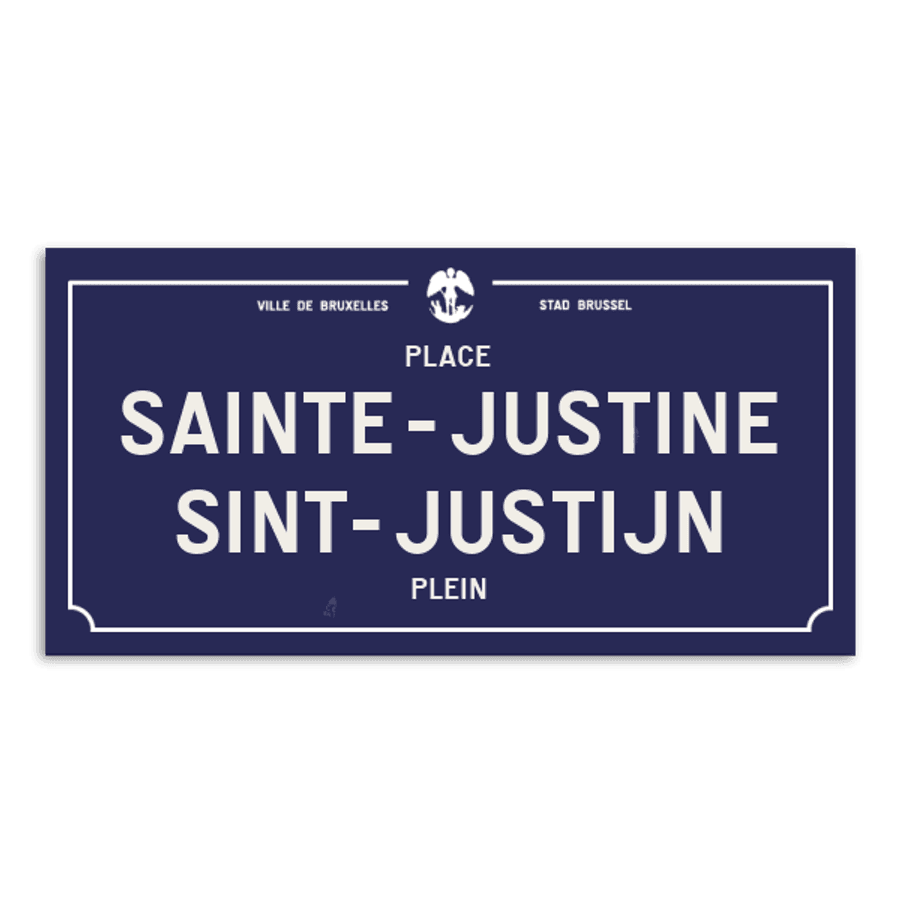 Une plaque de rue 'Bruxelloise' en aluminium ? Créez la votre ici