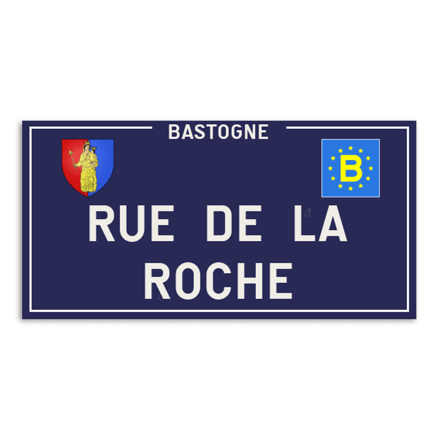 Besoin d'une plaque de rue en aluminium personnalisable ? Achetez ici