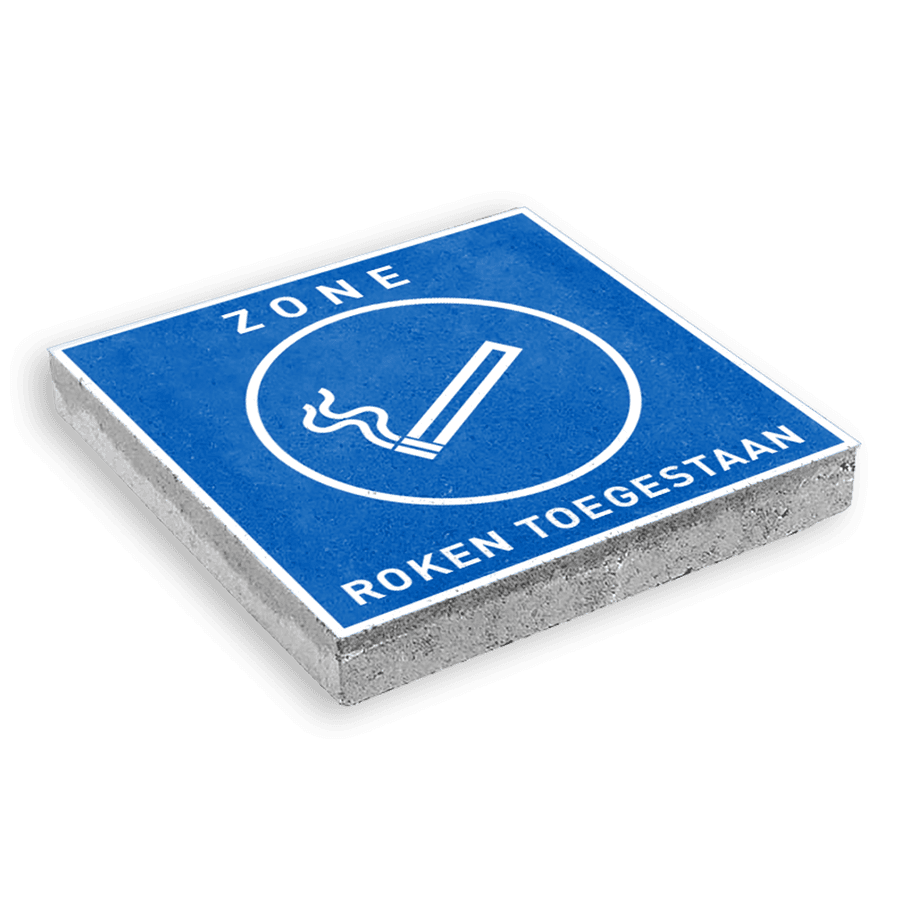 Symbooltegel rookzone nodig? Roken toegestaan - Informatiebord.nl