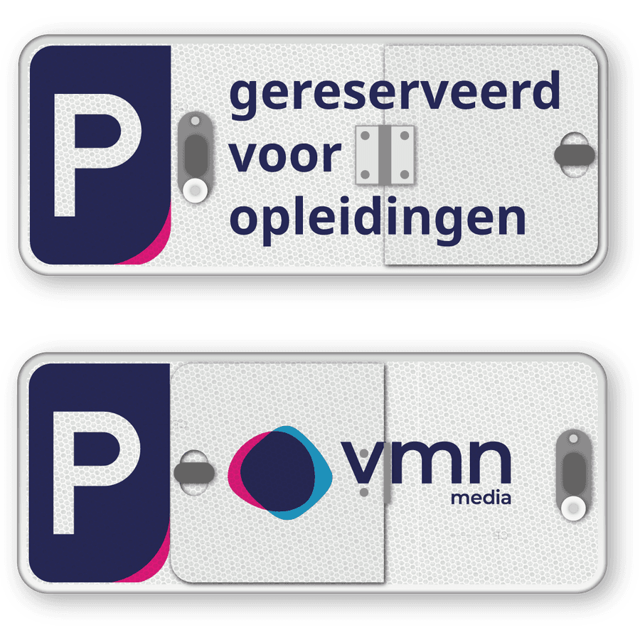 Parkeerbord 500x200mm met 2 standen en eigen ontwerp kopen? Bestel!