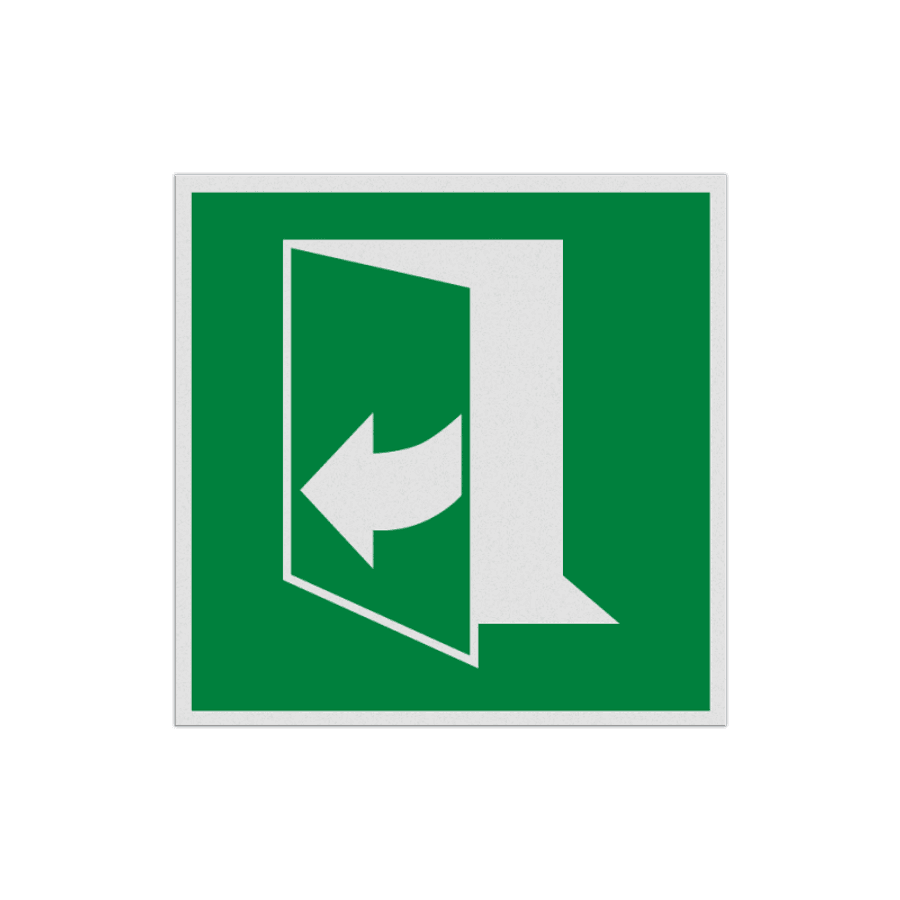 Vluchtroute bord Deur opent door rechts te trekken kopen? Bestel!