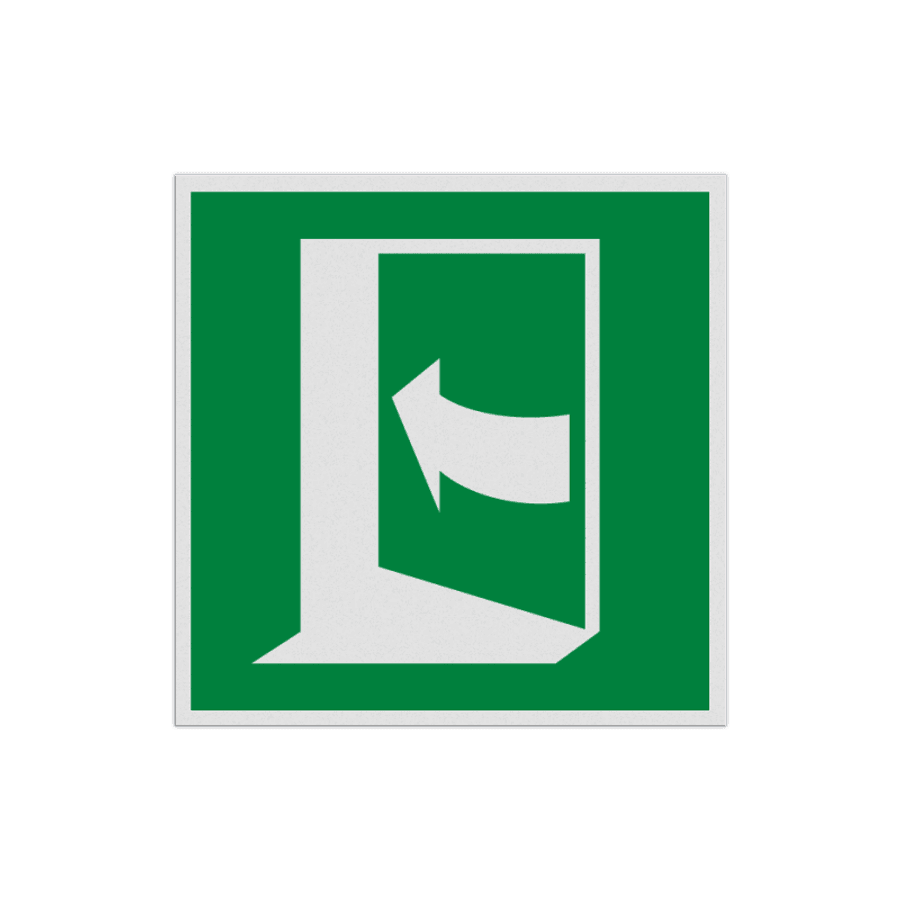 Vluchtroute bord Deur opent door links te drukken kopen? Bestel!