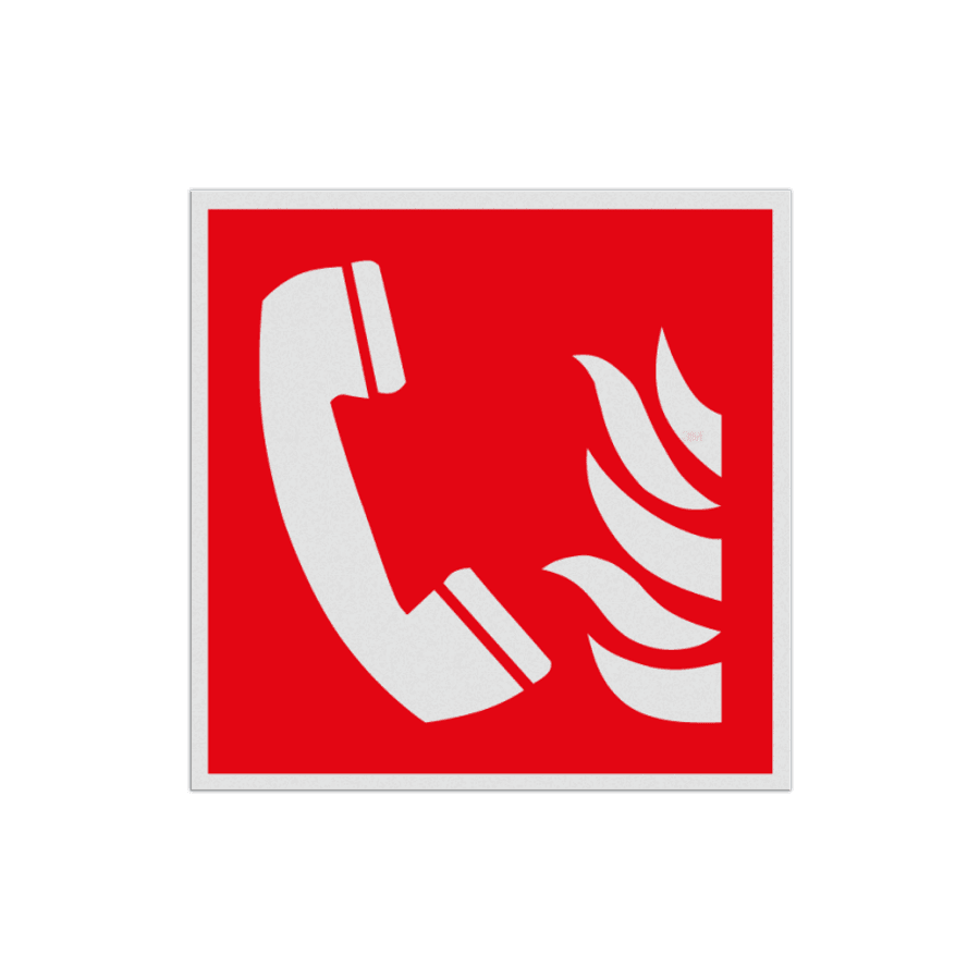 Brand bord met brand pictogram Telefoon voor brandalarm kopen?