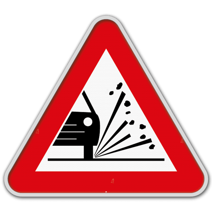 Achetez un panneau routier G2000 A17 Projection de gravillons