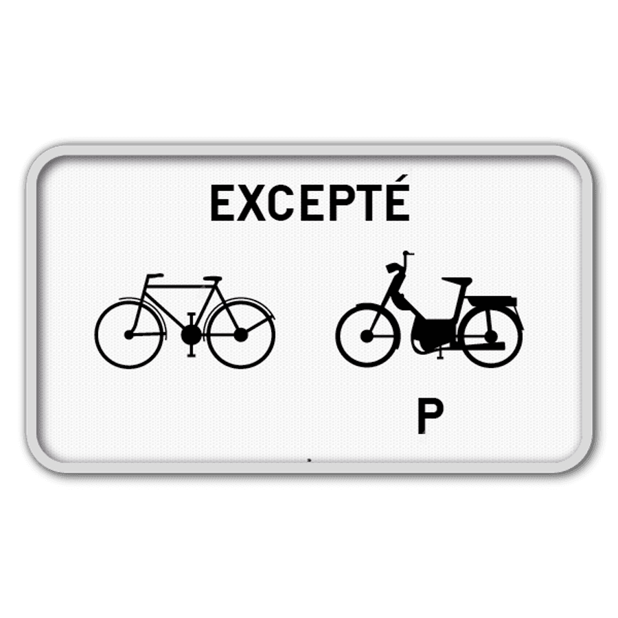 Signification Panneau de signalisation M11 - Excepté bicyclettes et ...