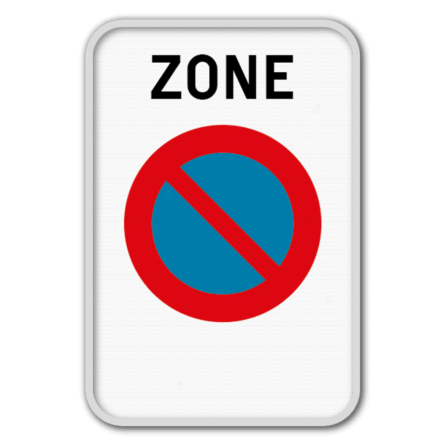 Signification Panneau de signalisation ZE1 - Zone d'interdiction de ...