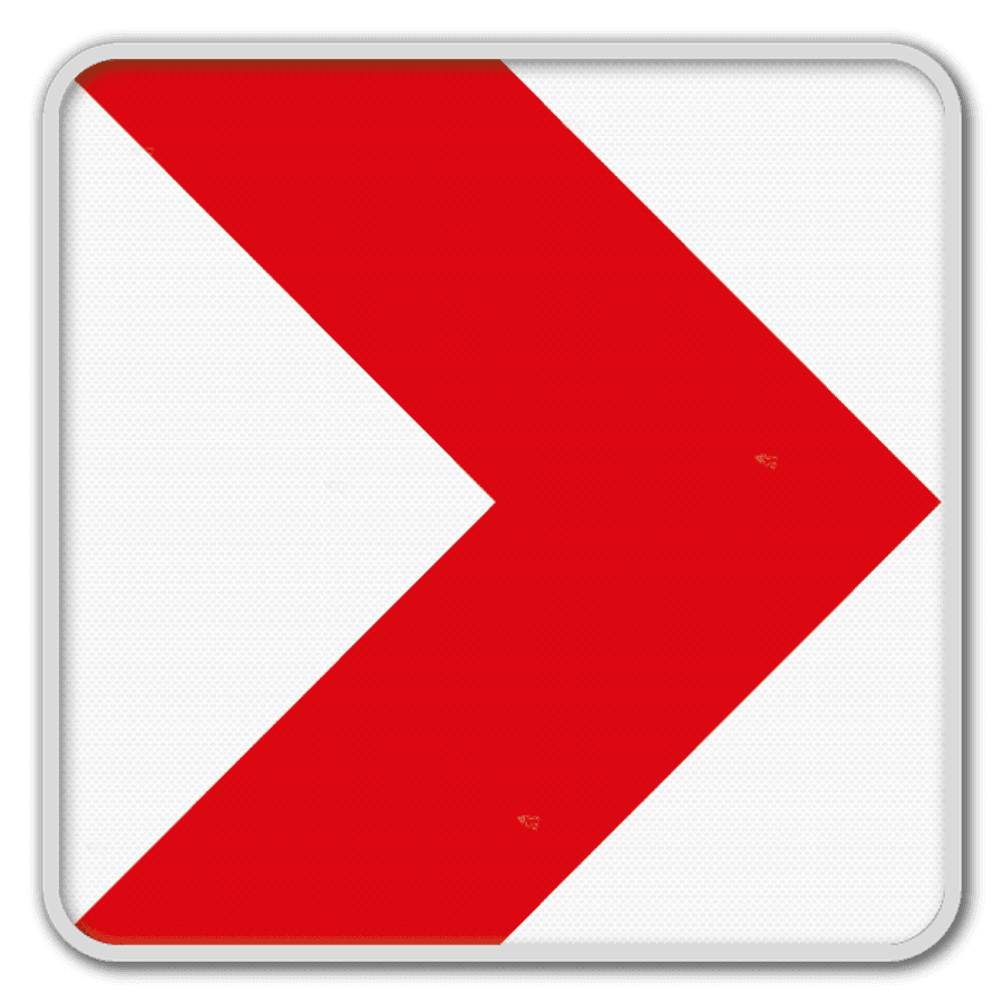 Acheter un panneau routier G2000 Type V - Balisage virage