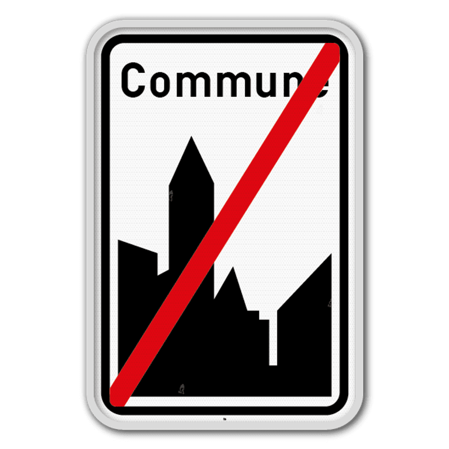 Achetez un panneau routier G2000 F3a Fin d'une agglomération