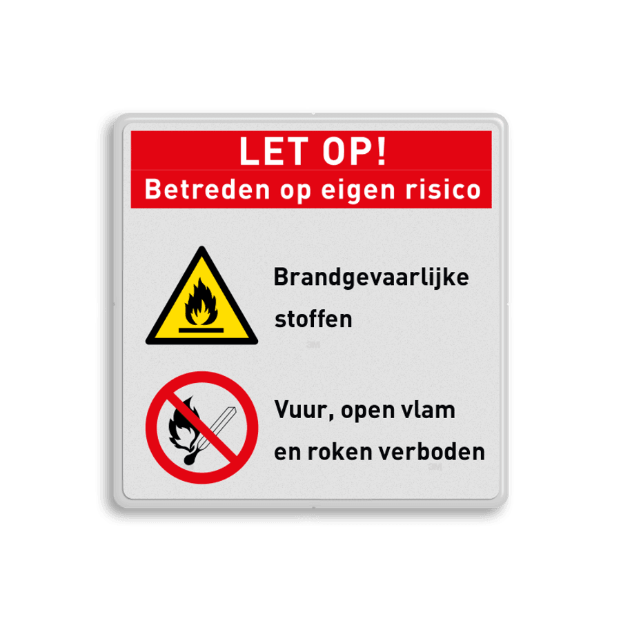 Bord gevaarlijke stoffen met Vuur, open vlam en roken verboden kopen?