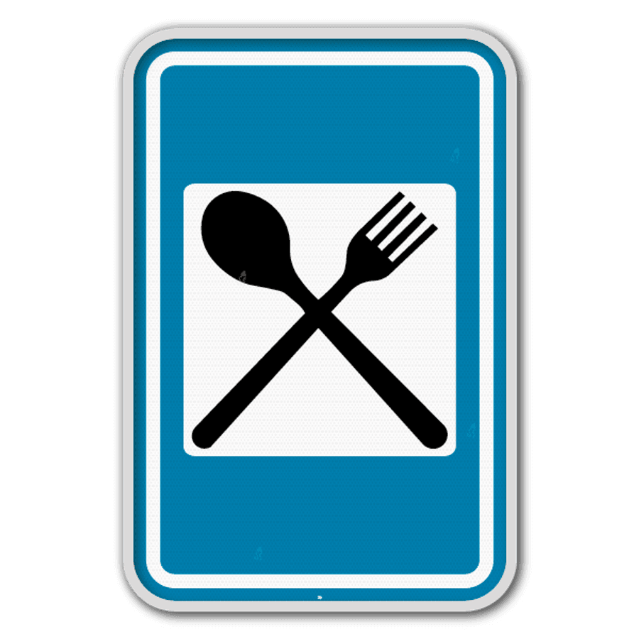 Achetez un panneau routier G2000 F67 Restaurant