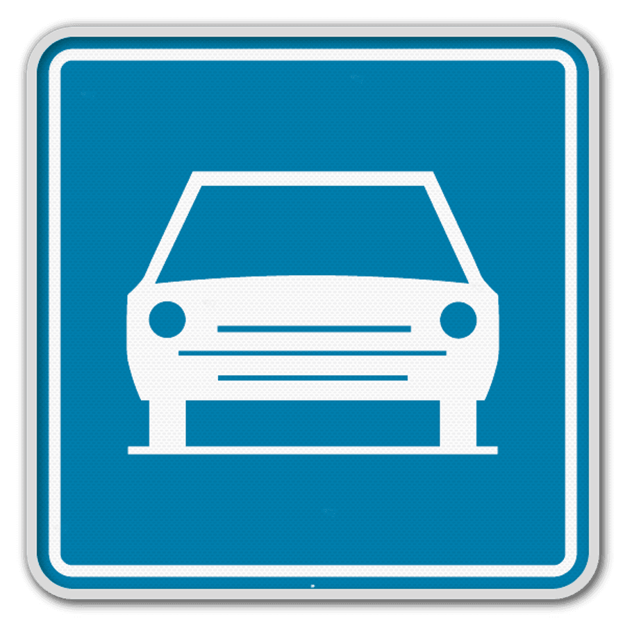 Signification Panneau de signalisation F9 - Route pour automobiles