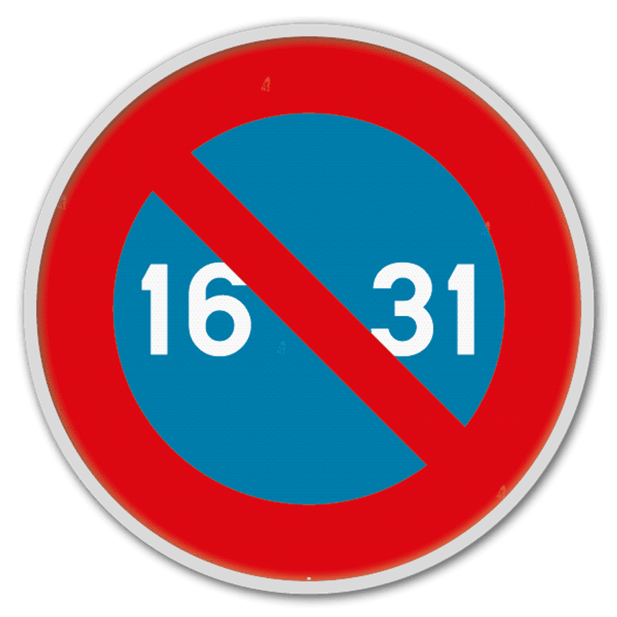Signification Panneau de signalisation E7 - Stationnement interdit du ...