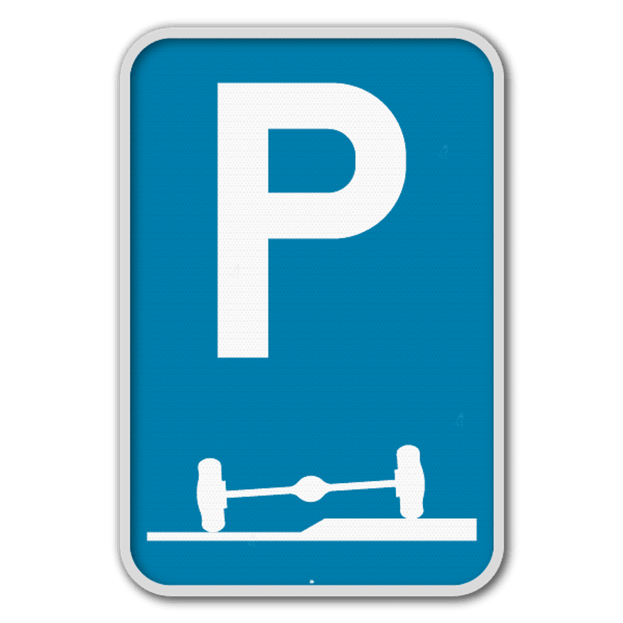 Signification Panneau de signalisation E9f - Stationnement obligatoire ...