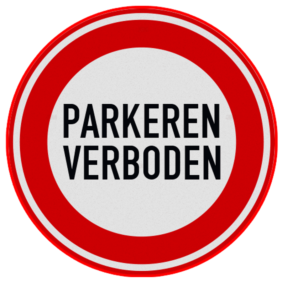 Niet parkeren bord online kopen. Reflecterend en opvallend