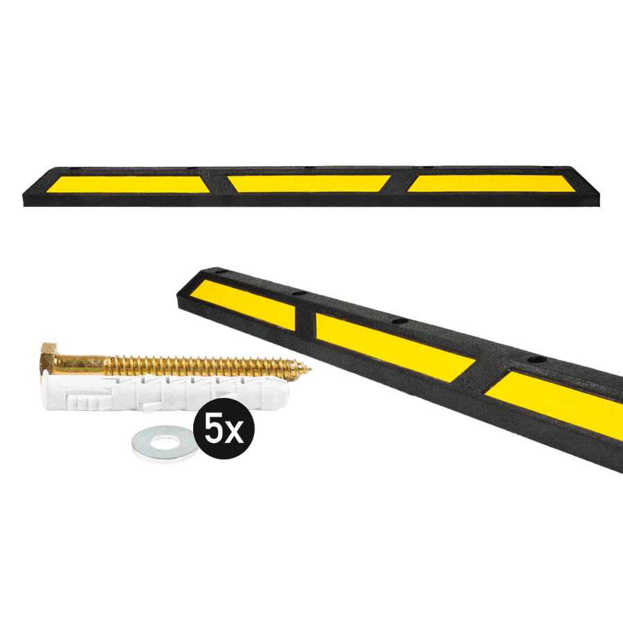 Varkensrug rubber kopen? Stootband parkeerplaats reflecterend