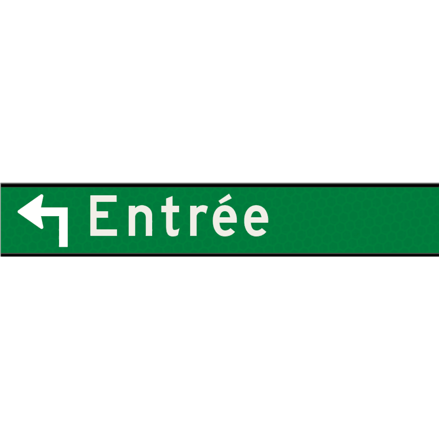 Panneau directionnel 60x10cm pour entreprise