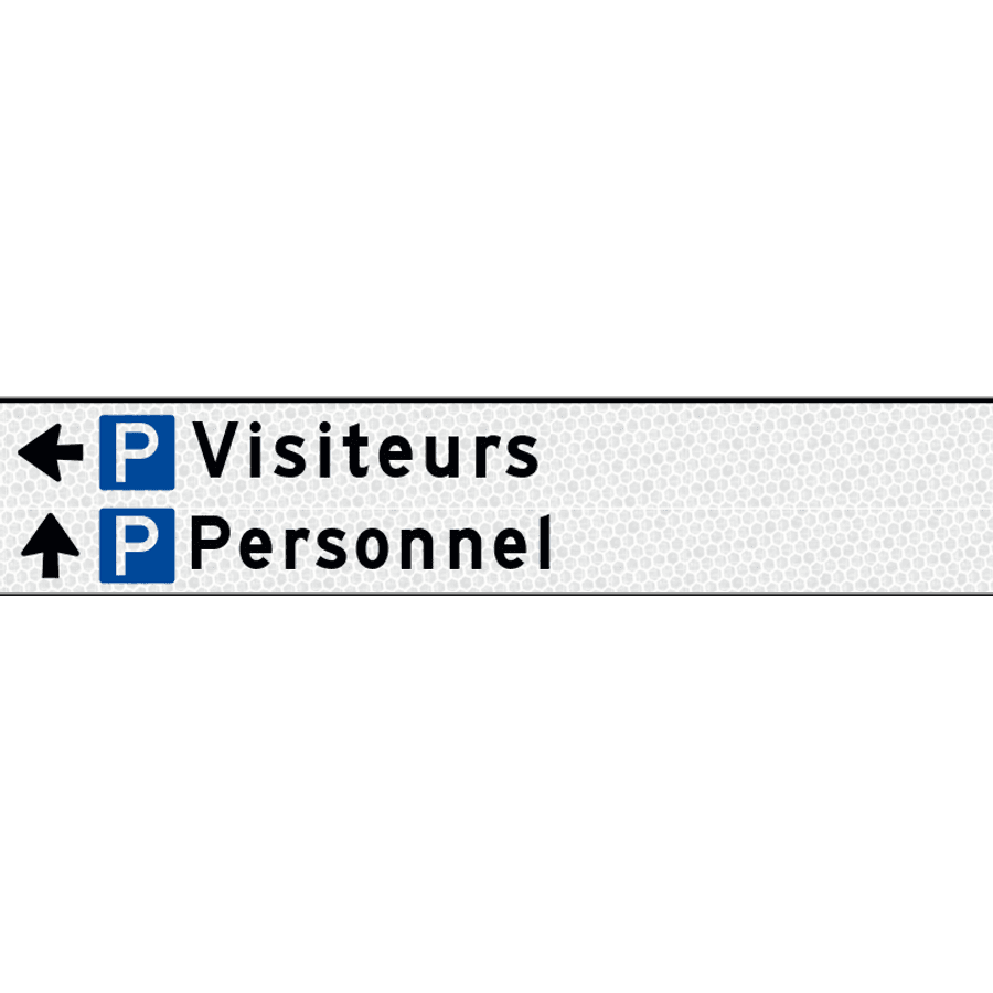Panneau directionnel 100x20cm pour entreprise ? Commandez ici