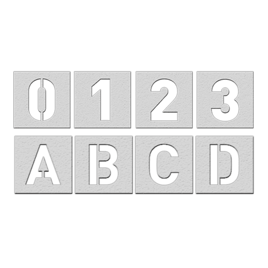 Spuitmal sjabloon wegmarkering cijfer, letter, symbool online kopen