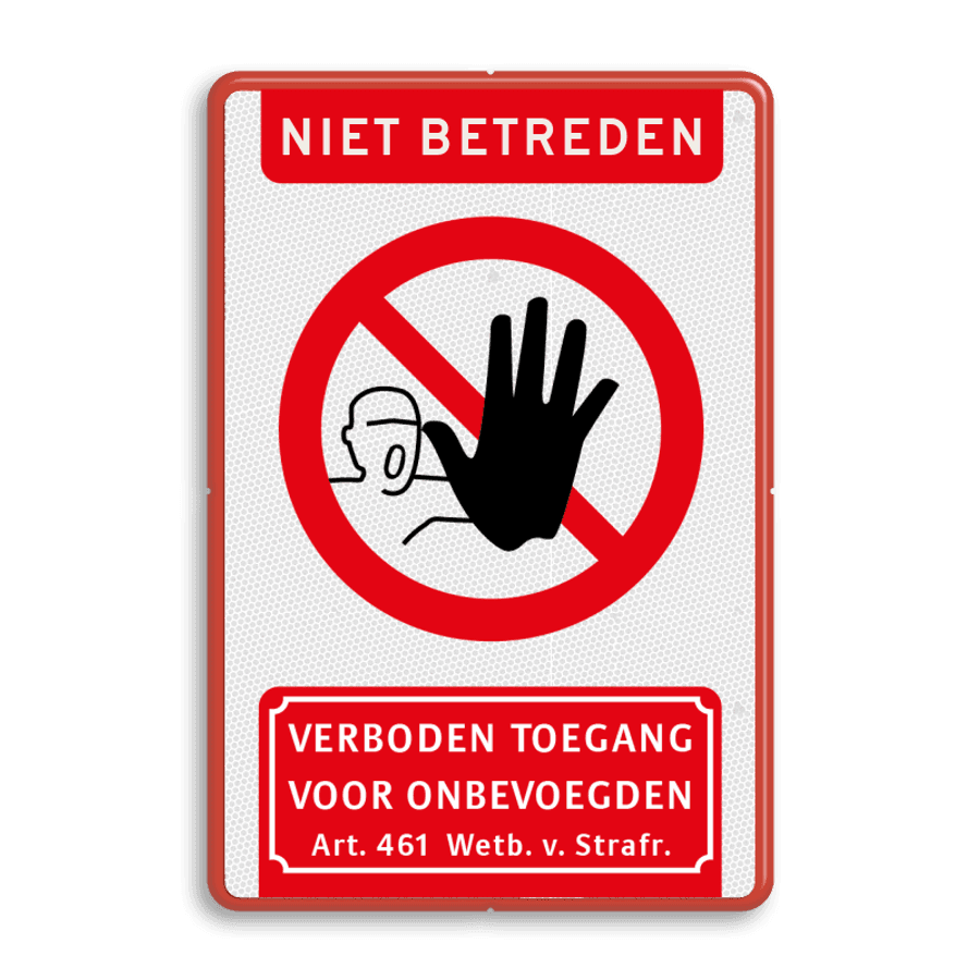 Niet betreden bord kopen? Verboden toegangsbord | Bestel hier!
