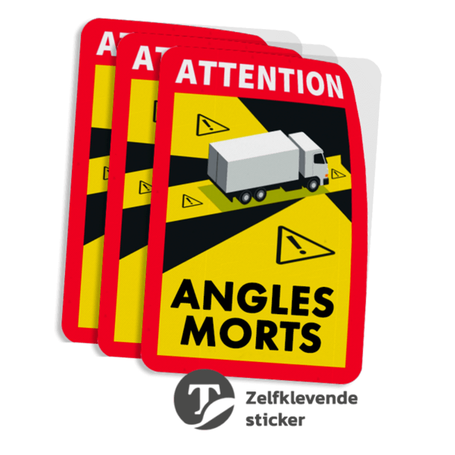 Dode hoek stickers vrachtwagens kopen? Bestel nu online