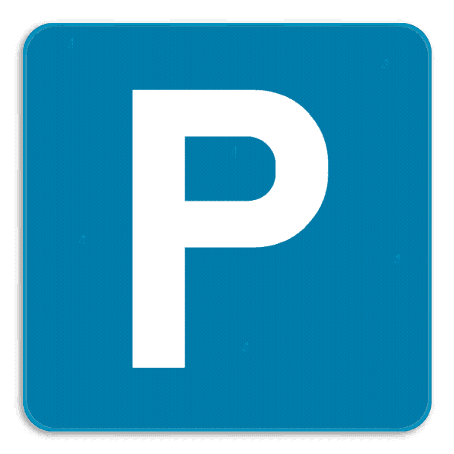 Parkeerbord vierkant E9 - Parkeerborden toegelaten - Parkeerborden Privéterrein