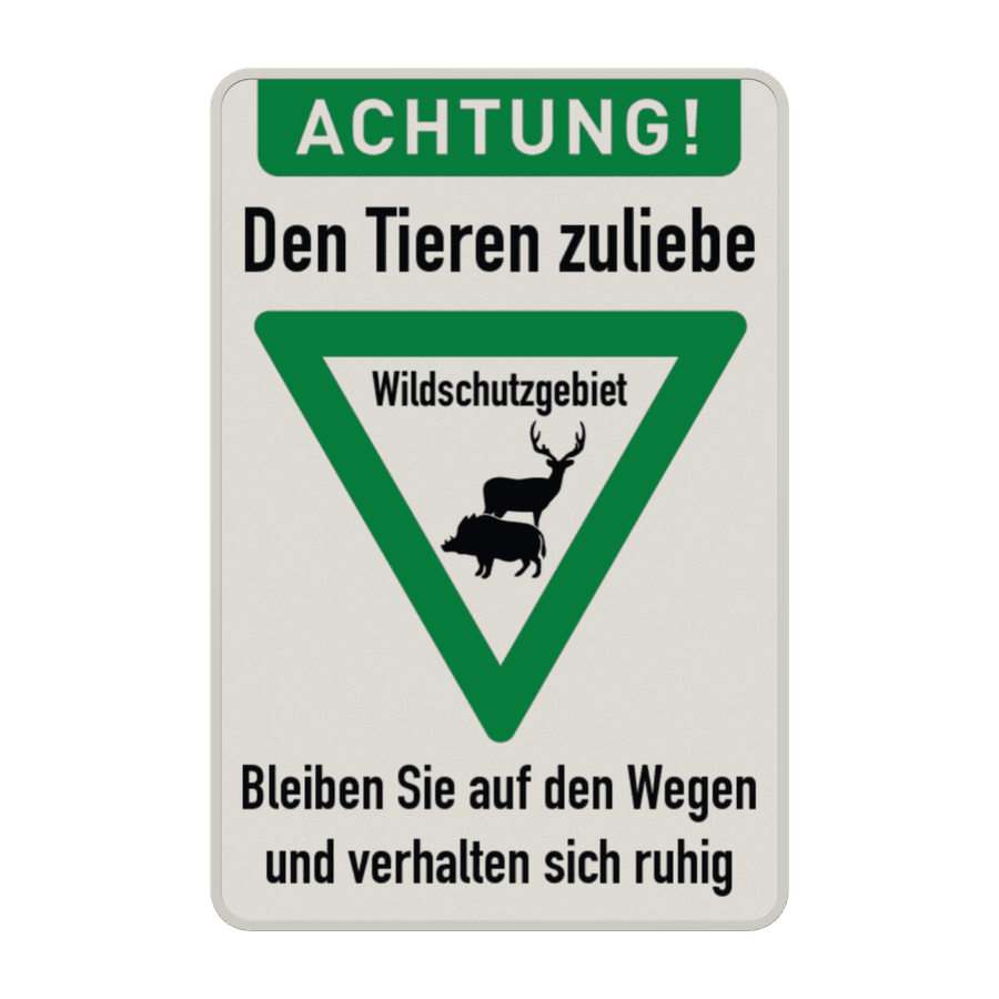 Schild Achtung Tiere, verhalten sich ruhig kaufen? | Hier bestellen!