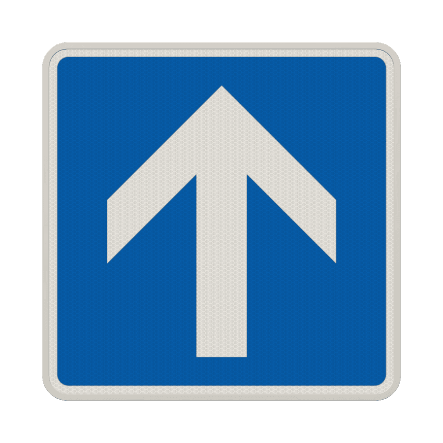 Verkehrszeichen Hinweis auf eine Einbahnstraße kaufen? | bestellen!